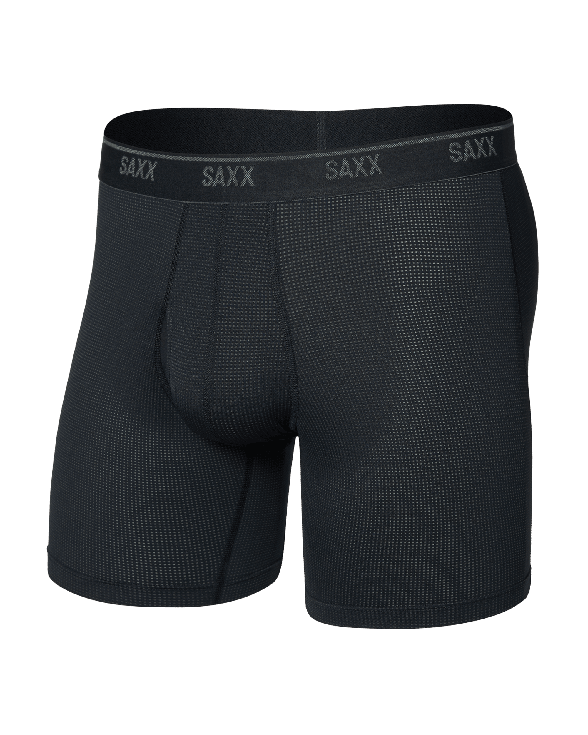 Quest Quick-Dry Mesh Boxer Brief – Black | SAXX